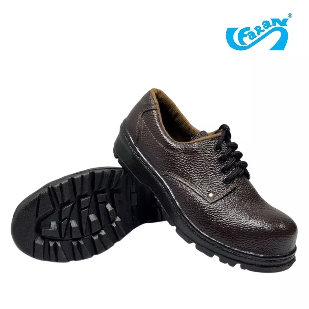 รองเท้าเซฟตี้ หุ้มส้น หนังแท้ รุ่น AB1 - Faran Shoes รองเท้าเซฟตี้คุณภาพ